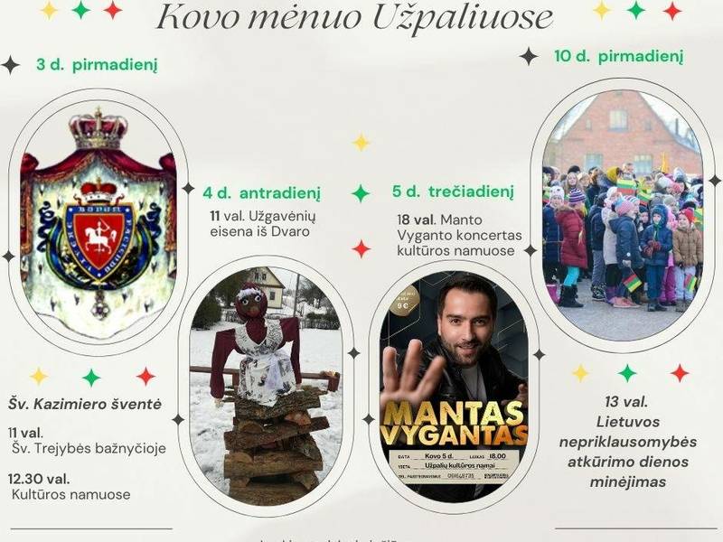 Artimiausi renginiai Utenoje